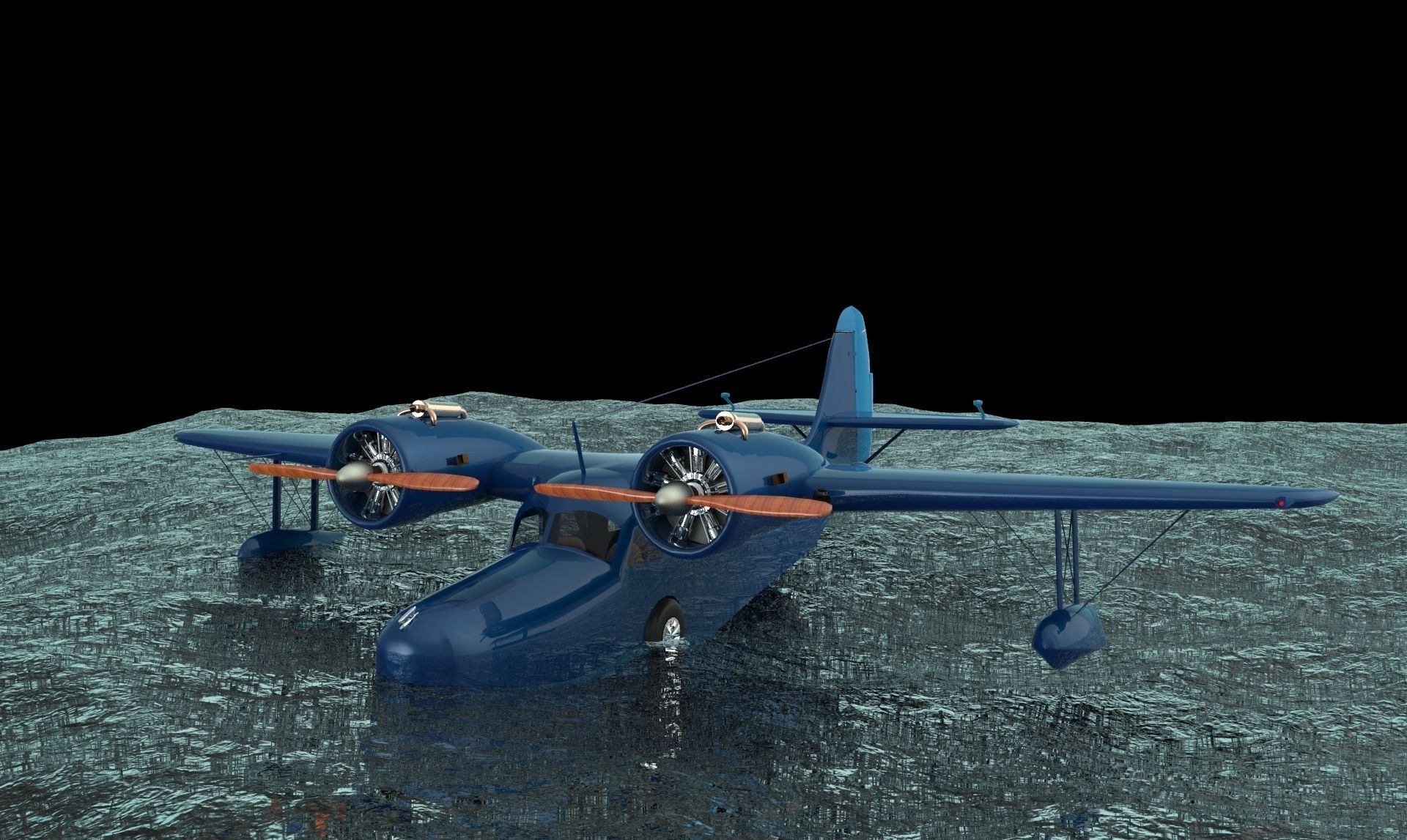 Grumman G-21 Goose free 3D model | CGTrader