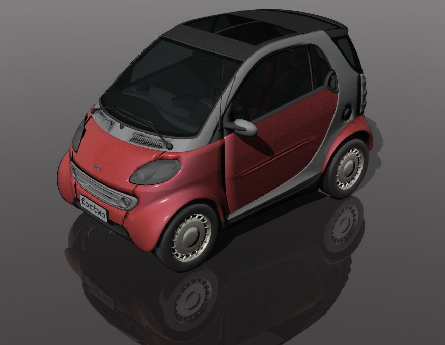 Smart Fortwo free 3D model | CGTrader