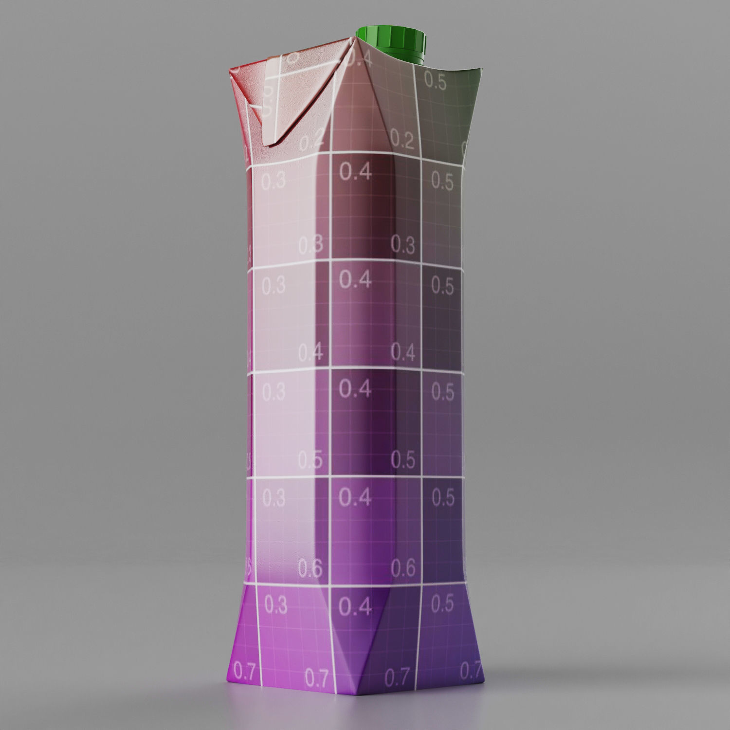 Tetra Juice Carton Box 3D model | CGTrader