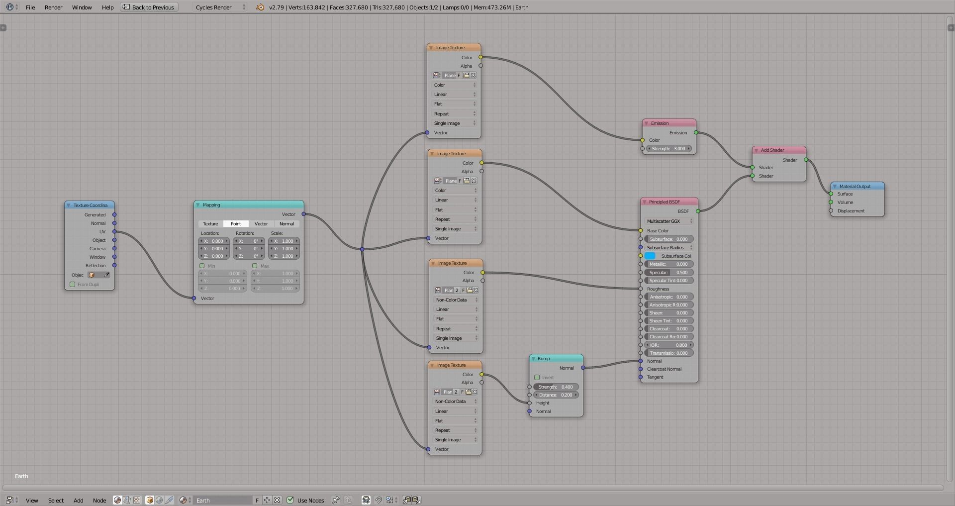 Planet Earth with NASA Height Maps and Improved Textures 3D model ...
