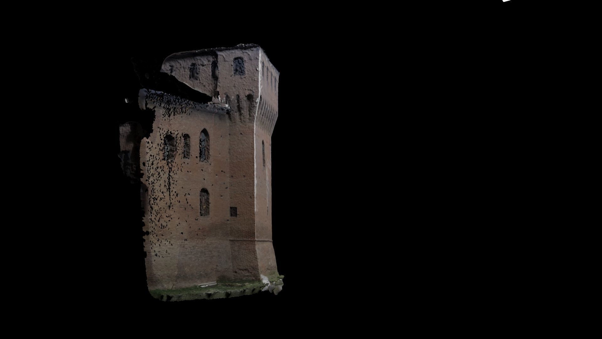 Realistic castle model with texture and material mapped high pol 3D ...