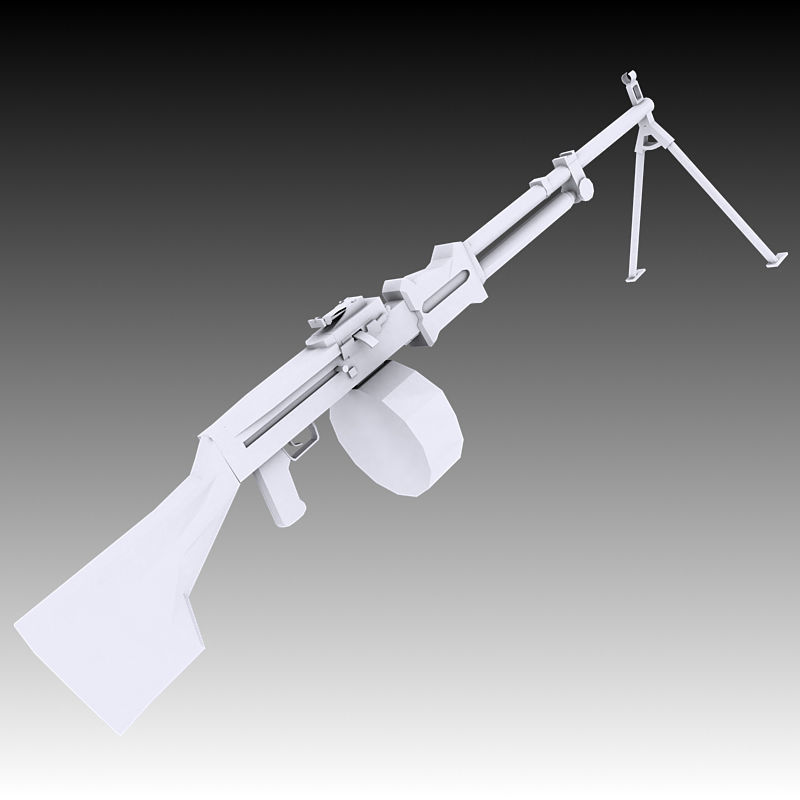 RPD Machine Gun 3D model | CGTrader