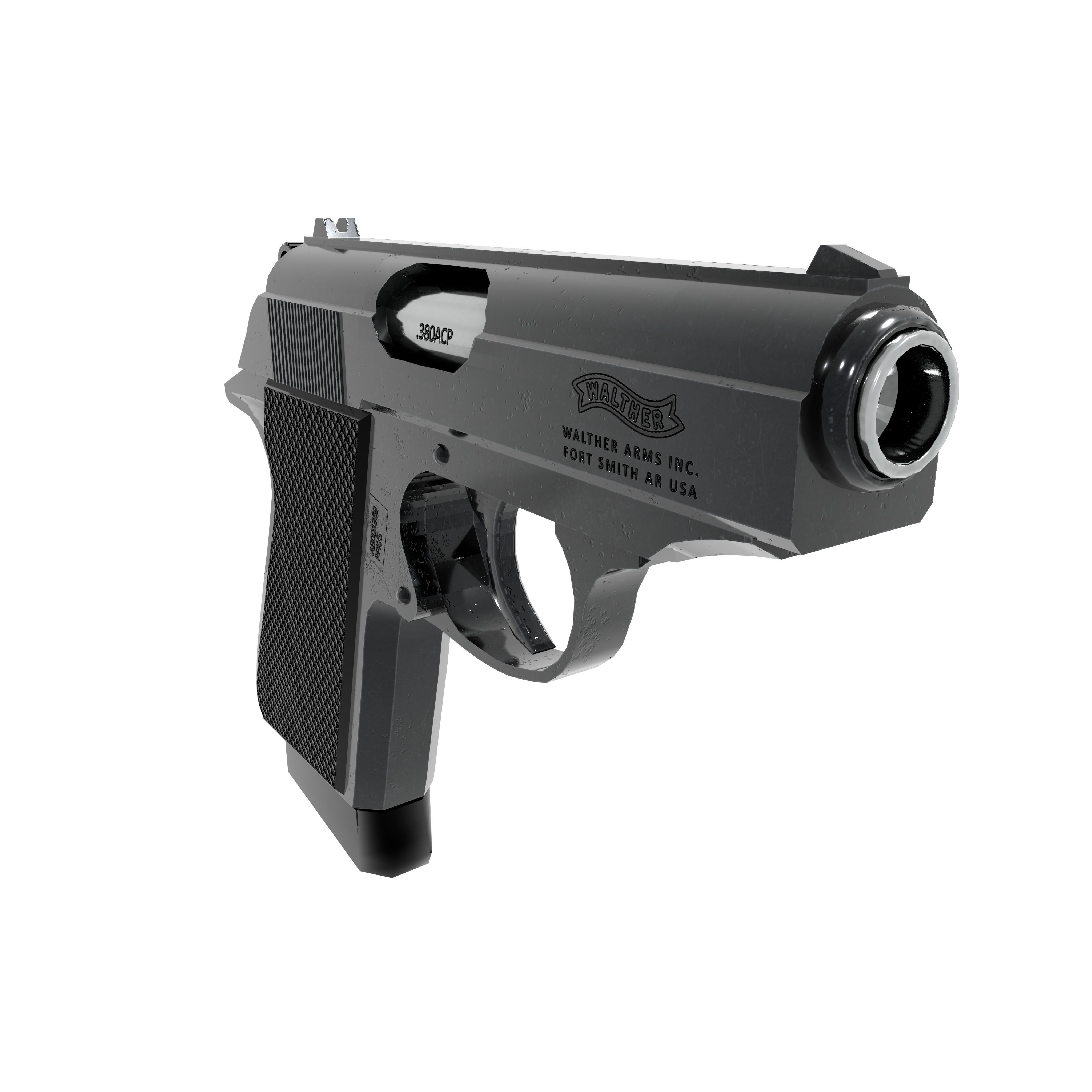 PPKS Pistol free 3D model | CGTrader