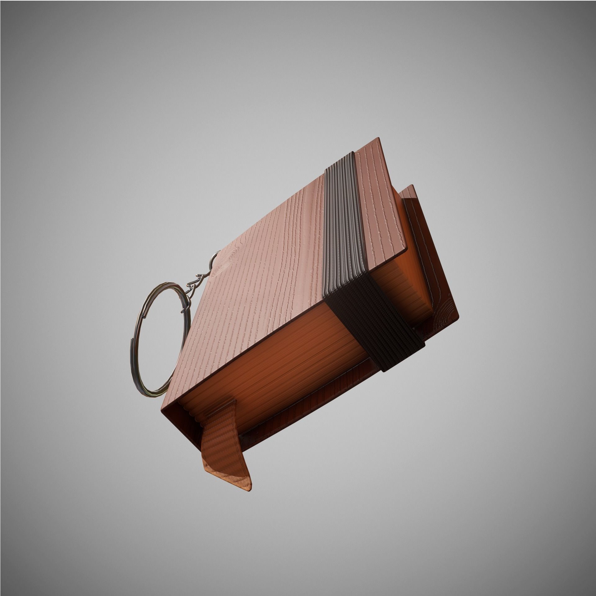 Little Book Keychain 3D model | CGTrader