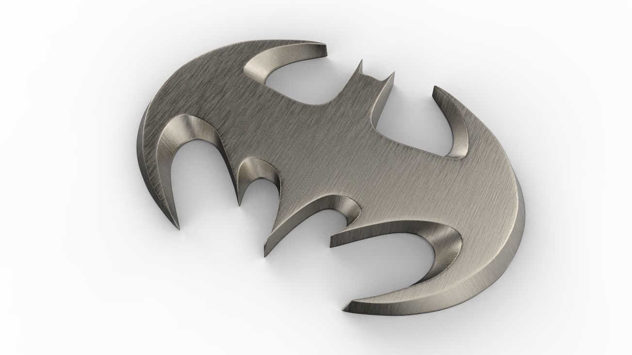 3D bat chrome logo free VR / AR / low-poly 3D model | CGTrader