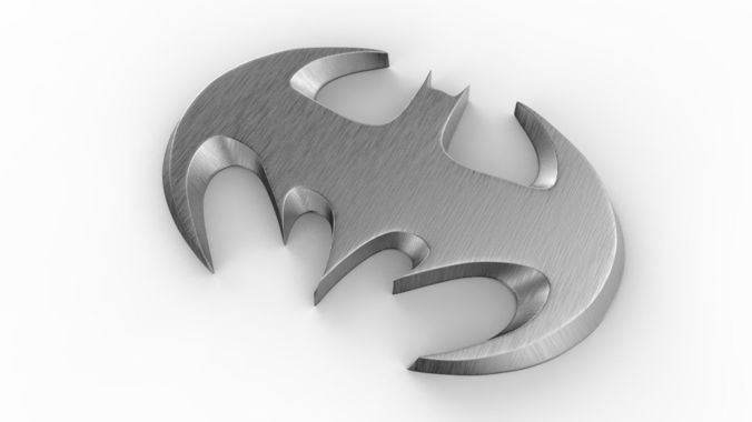 3D bat chrome logo free VR / AR / low-poly 3D model | CGTrader