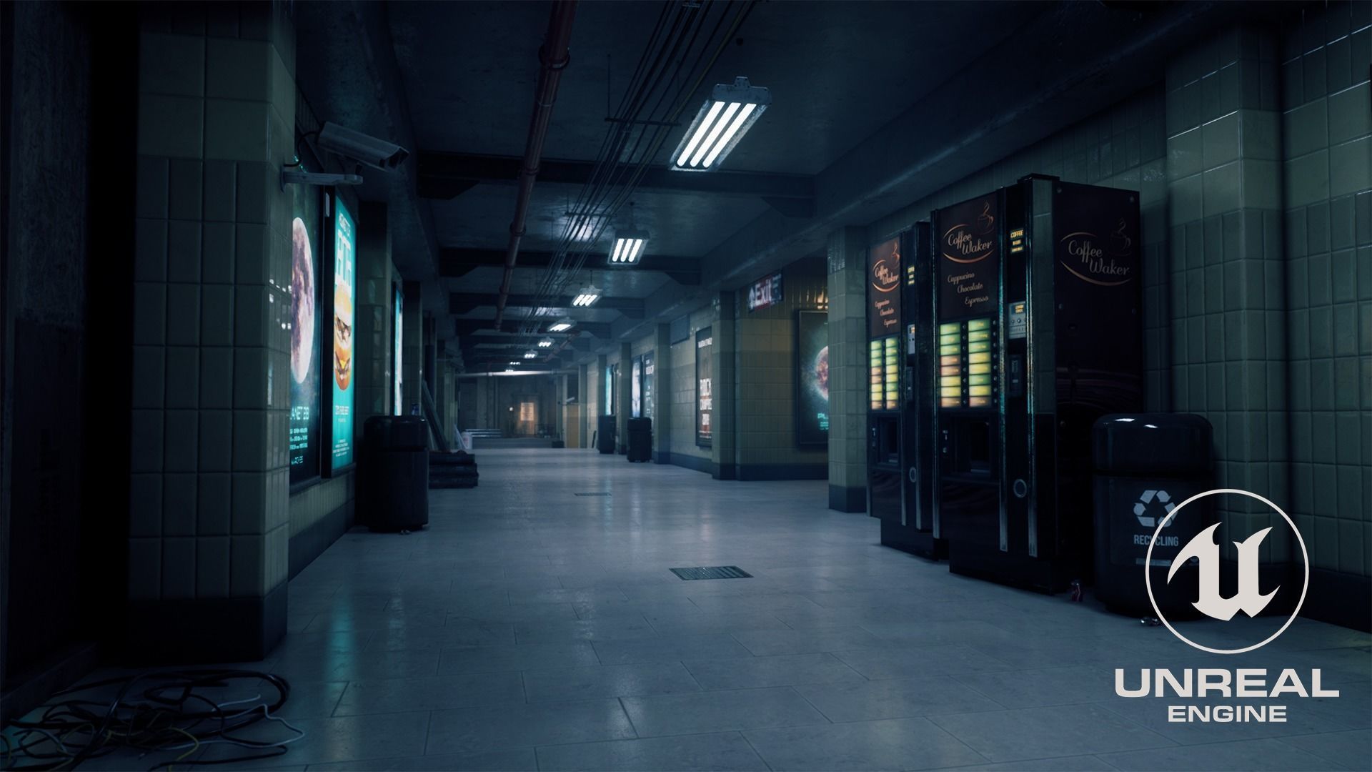 3D model Metro station modular kit VR / AR / low-poly | CGTrader