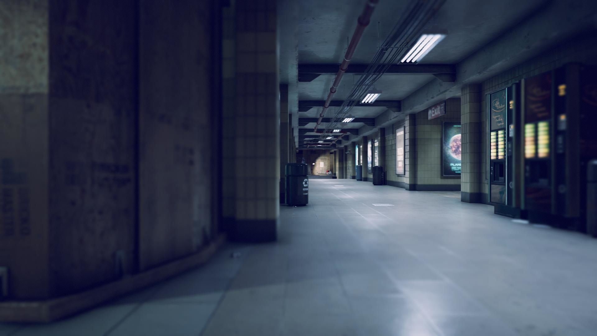 3D model Metro station modular kit VR / AR / low-poly | CGTrader