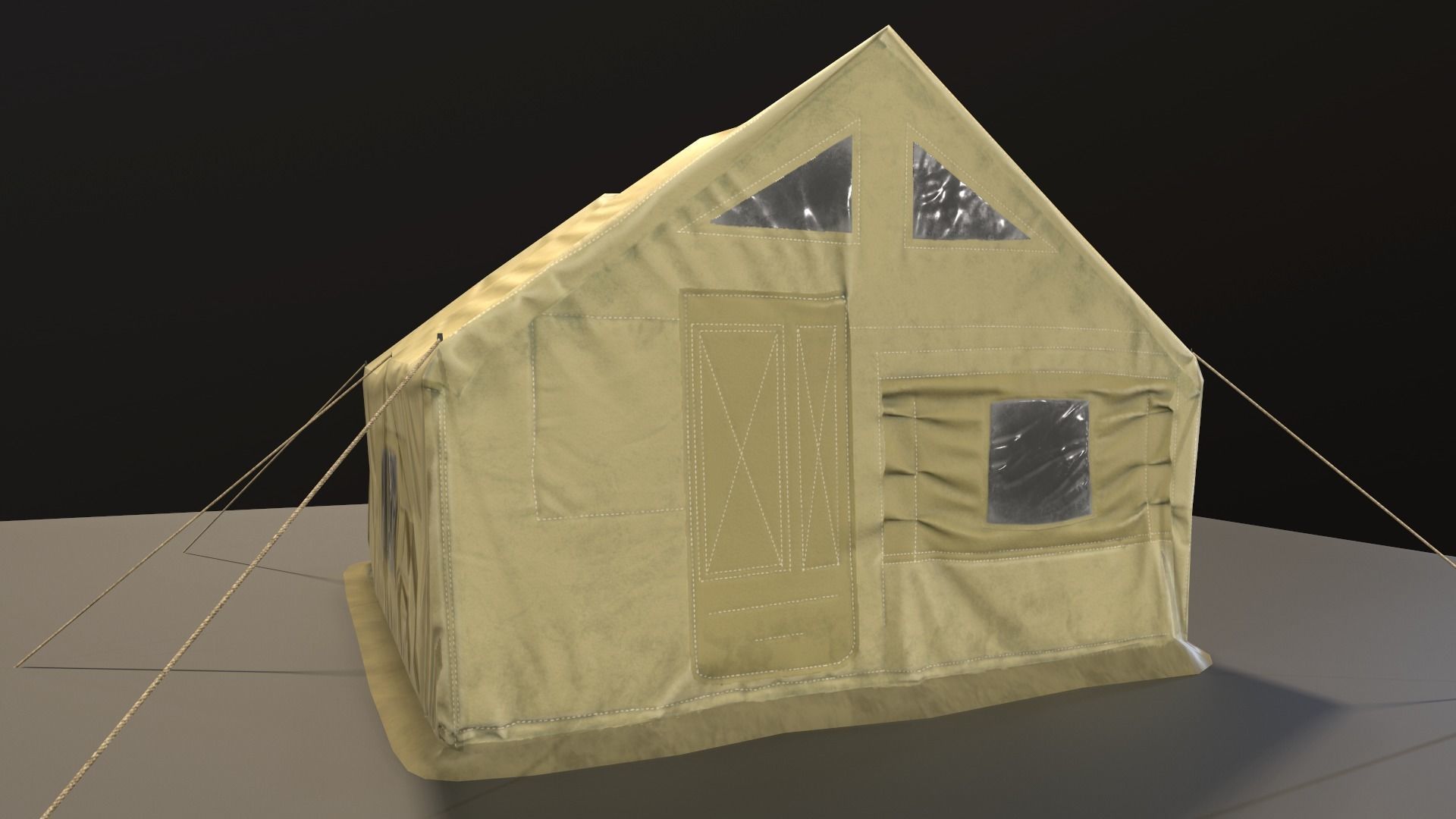 3D model Low poly Tent VR / AR / low-poly | CGTrader