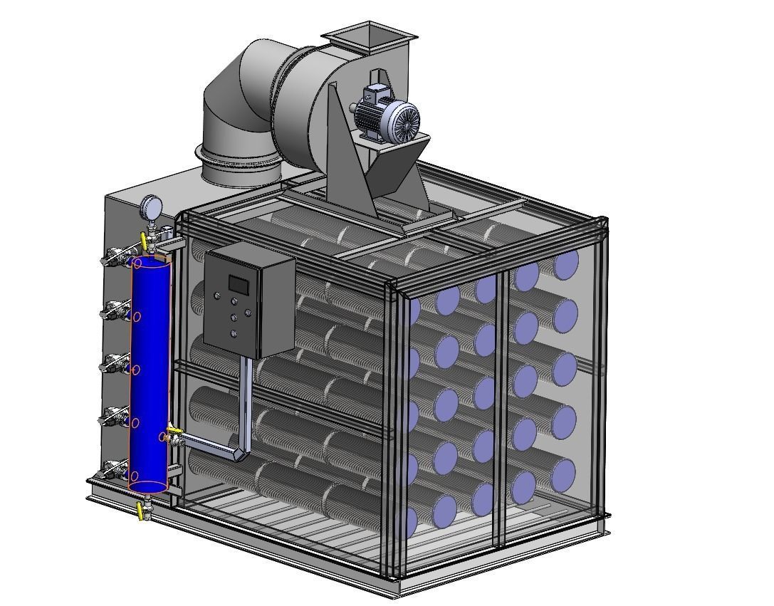 horizontal cartridge filter 3D model | CGTrader