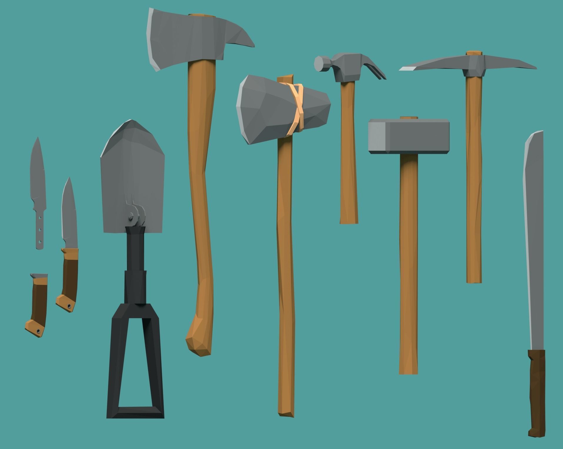 3D model Low-poly Tools VR / AR / low-poly | CGTrader