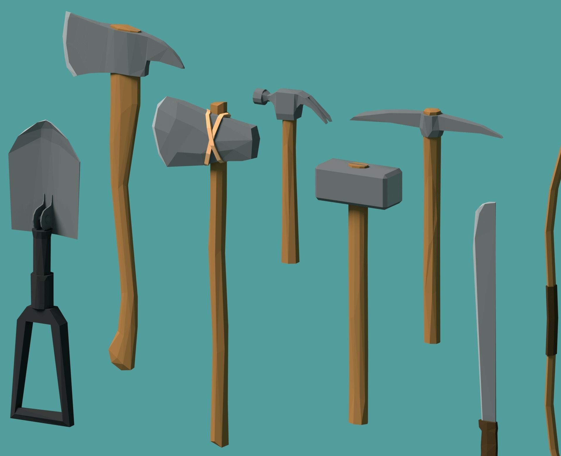 3D model Low-poly Tools VR / AR / low-poly | CGTrader