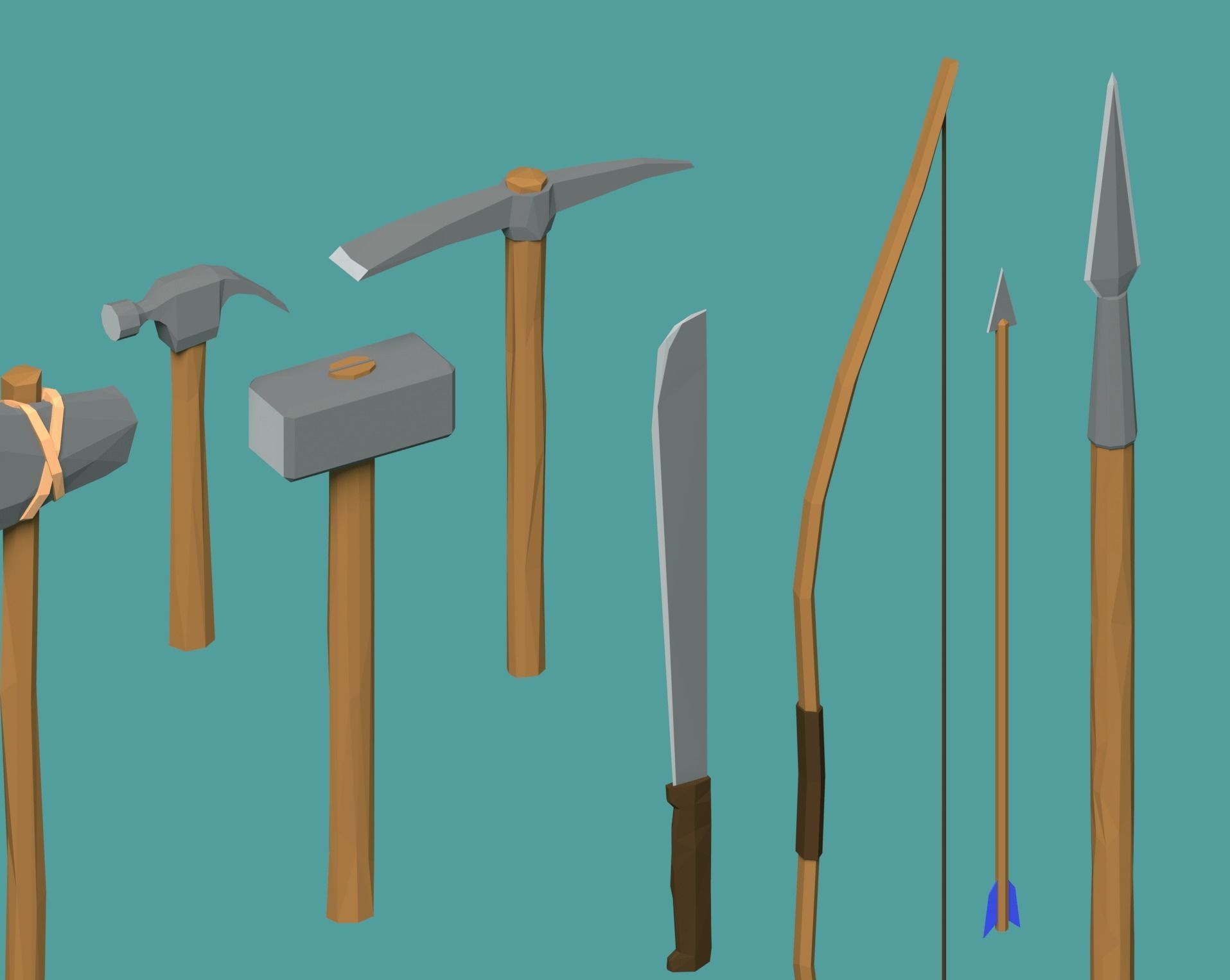 3D model Low-poly Tools VR / AR / low-poly | CGTrader