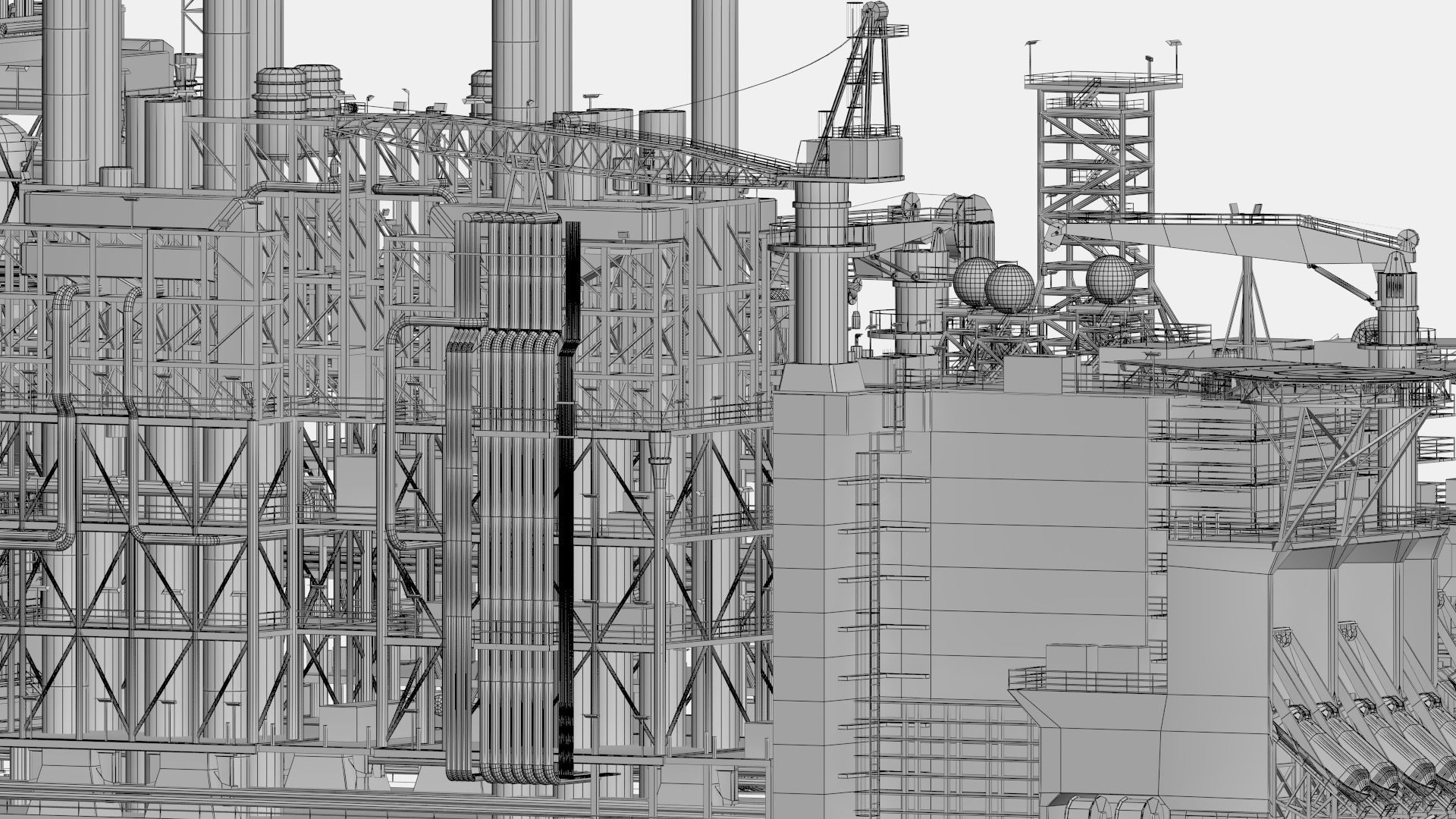Shell prelude FLNG 3D model | CGTrader