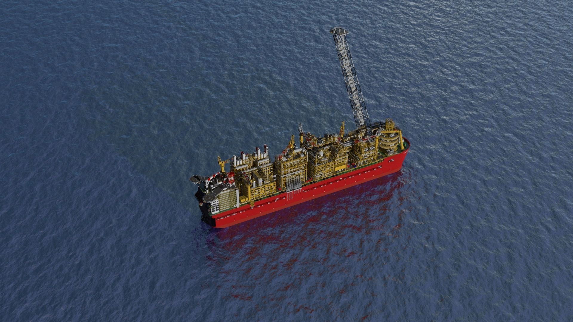 Shell prelude FLNG 3D model | CGTrader