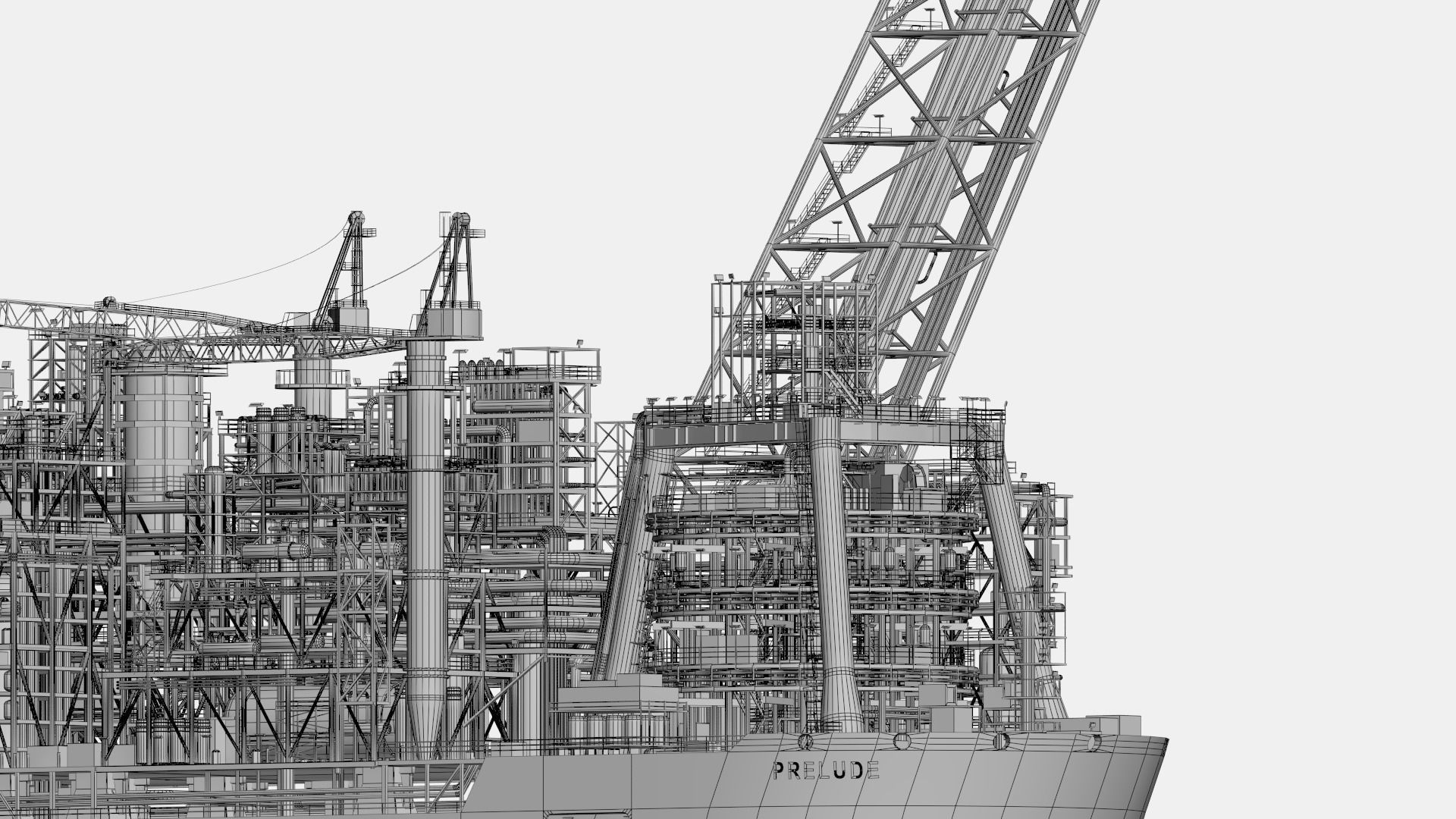 Shell prelude FLNG 3D model | CGTrader