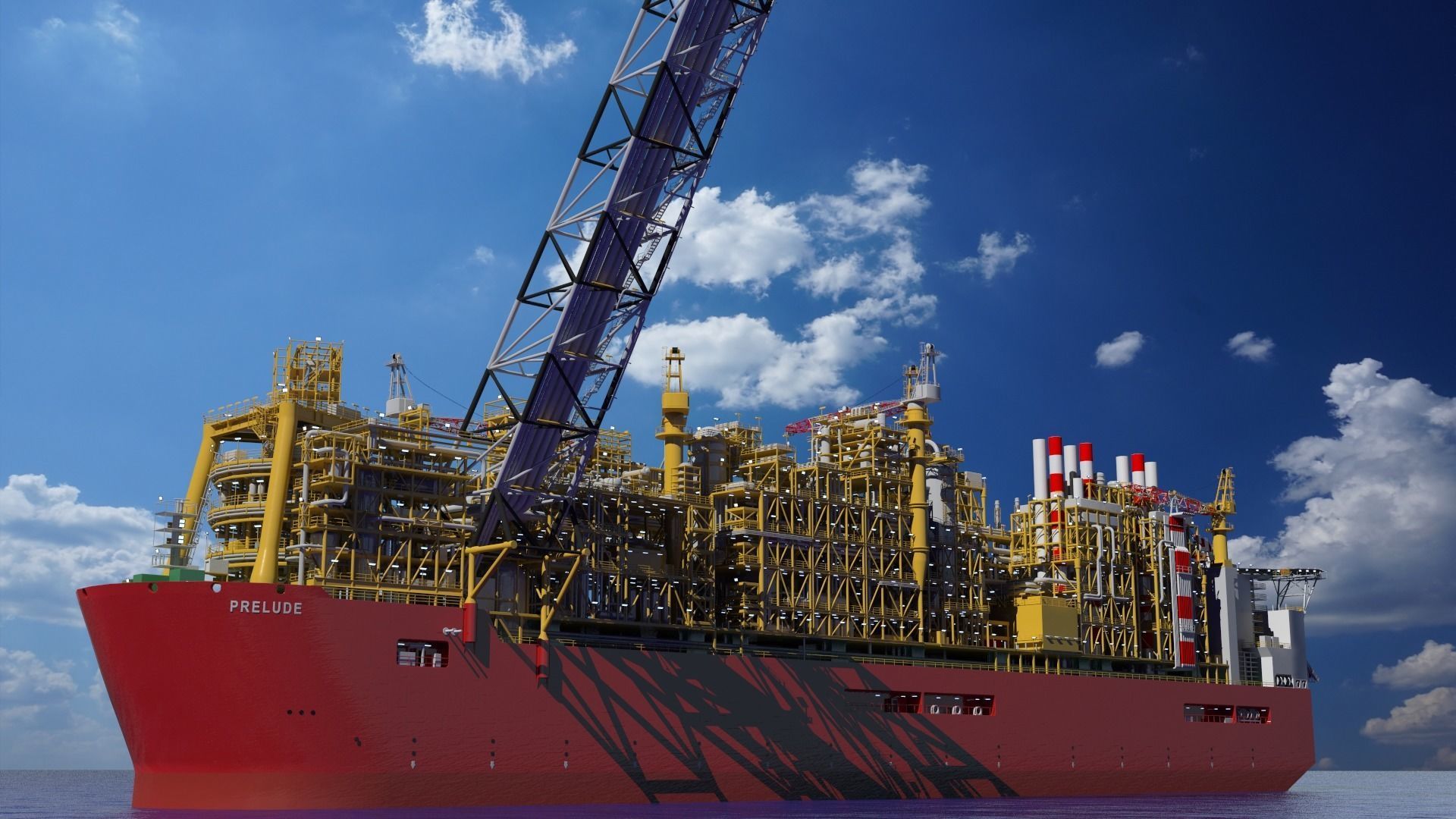 Shell prelude FLNG 3D model | CGTrader