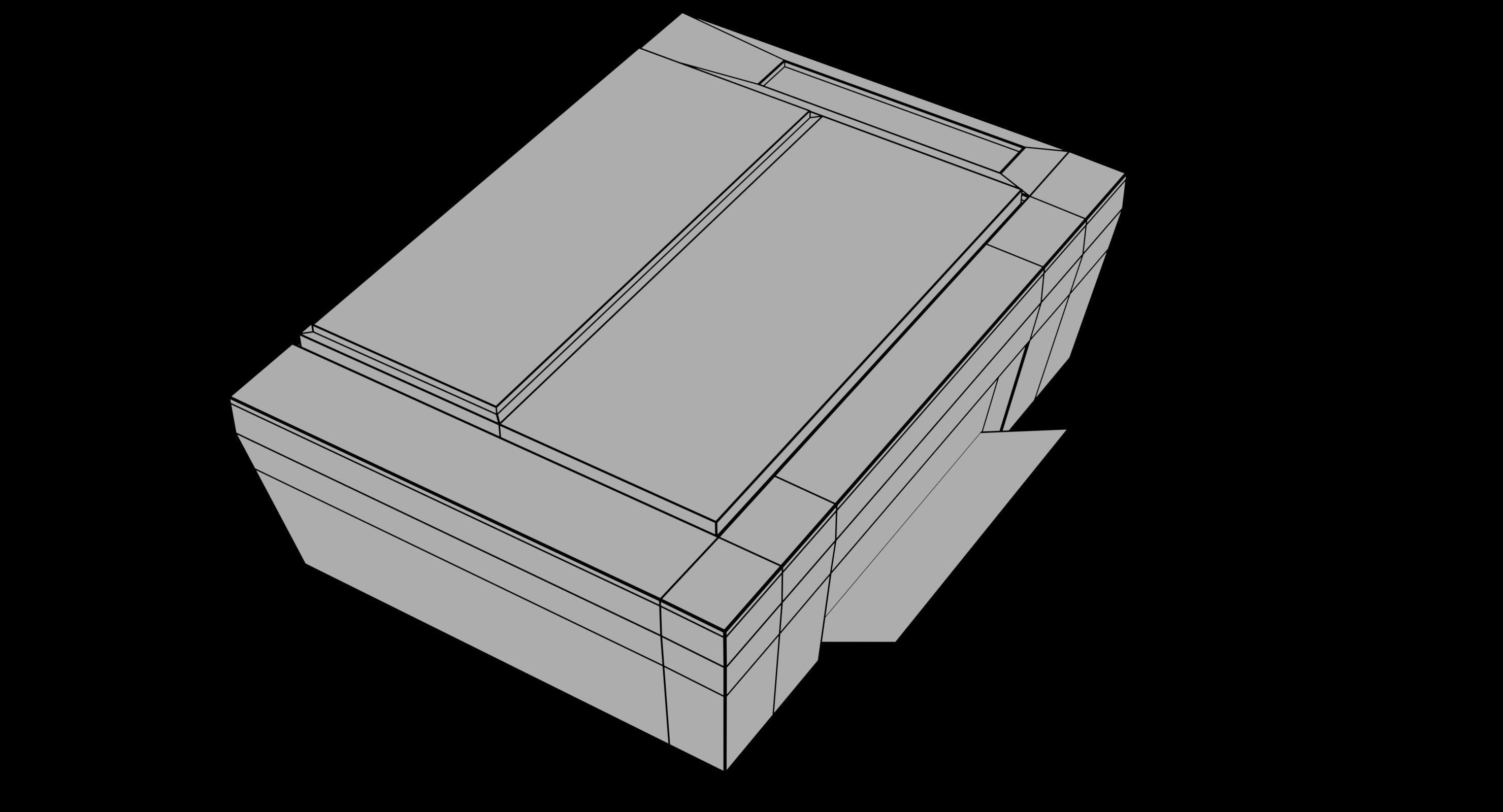 Printer - Low Poly free 3D model | CGTrader