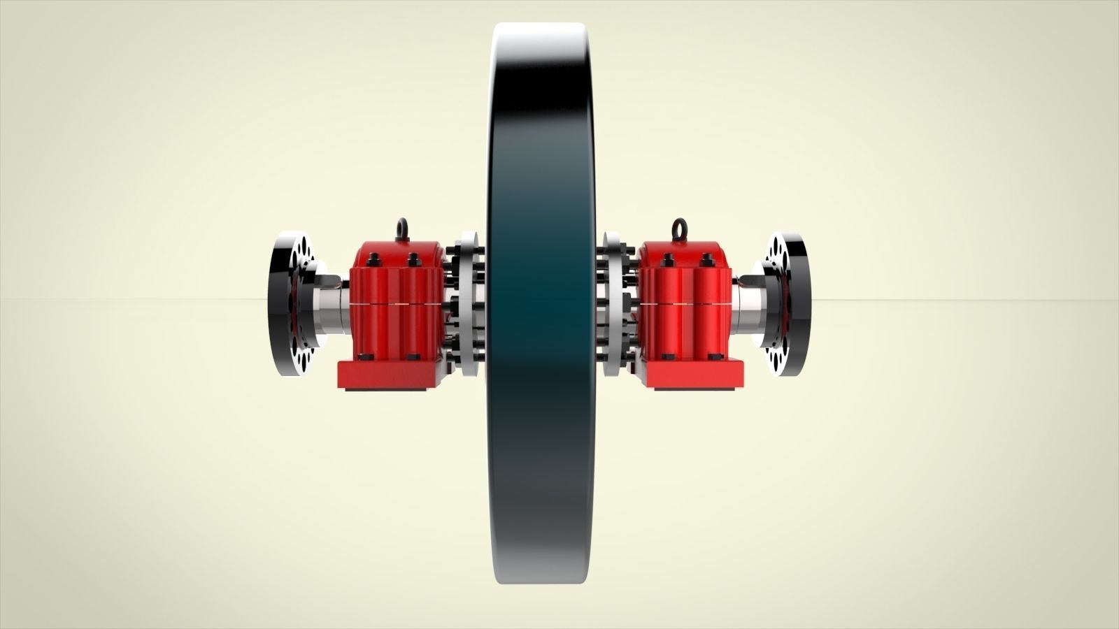 Fly Wheel Assembly 3D model | CGTrader