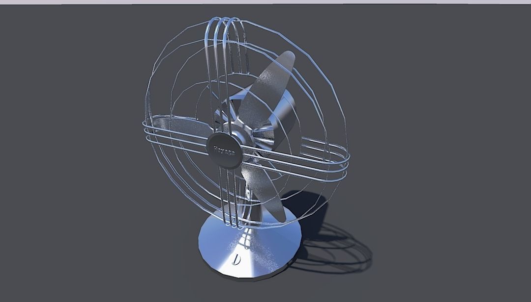 Low poly Fan 3D model | CGTrader
