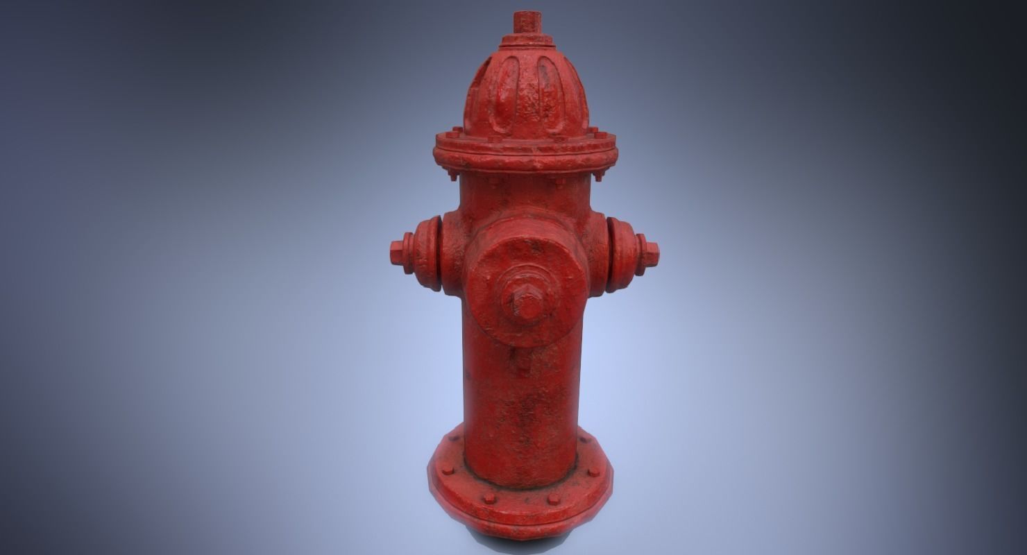 3D model Fire hydrant monitor nozzle VR / AR / low-poly | CGTrader