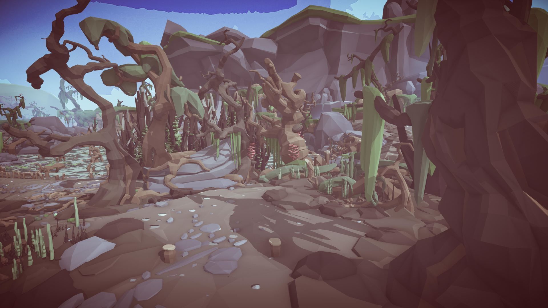 3D model Stylized Swamp art game Unity asset pack VR / AR / low-poly ...