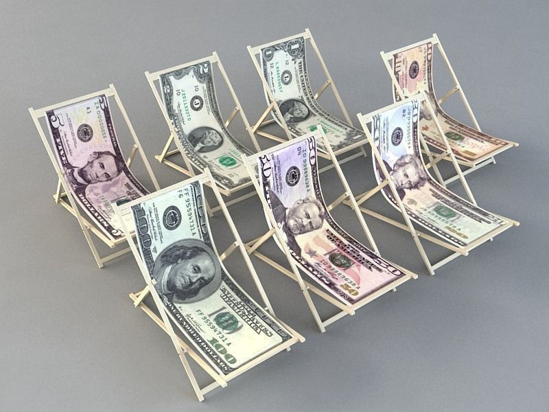 3D model dollar chair VR / AR / low-poly | CGTrader