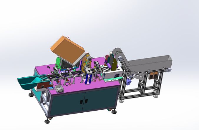 Pen assembly machine 3D model | CGTrader