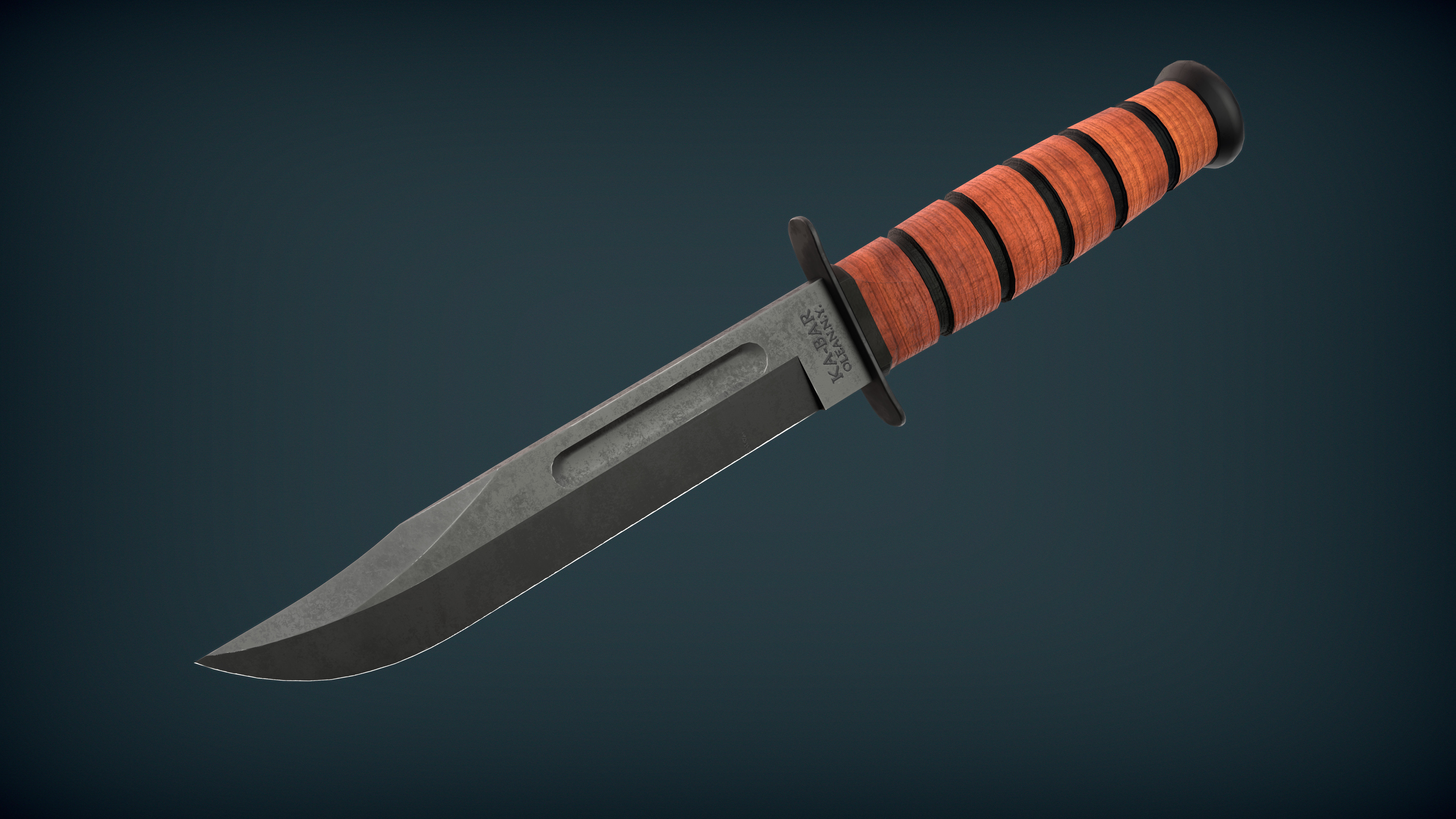 3D model Ka-Bar USMC Fighting Knife | CGTrader