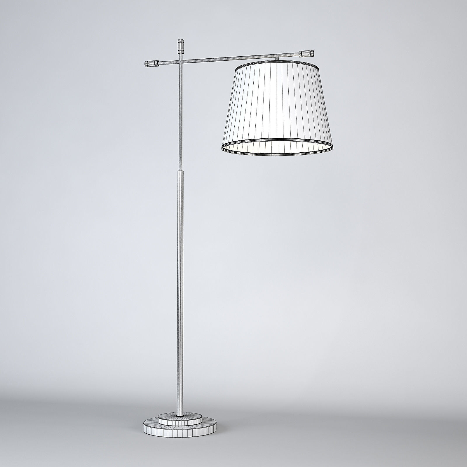 Chelsom Boston Floor Lamp Chrome 3D model | CGTrader
