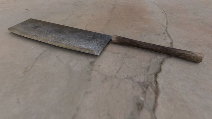 3D model Big Cleaver Medieval Kitchenware VR / AR / low-poly | CGTrader