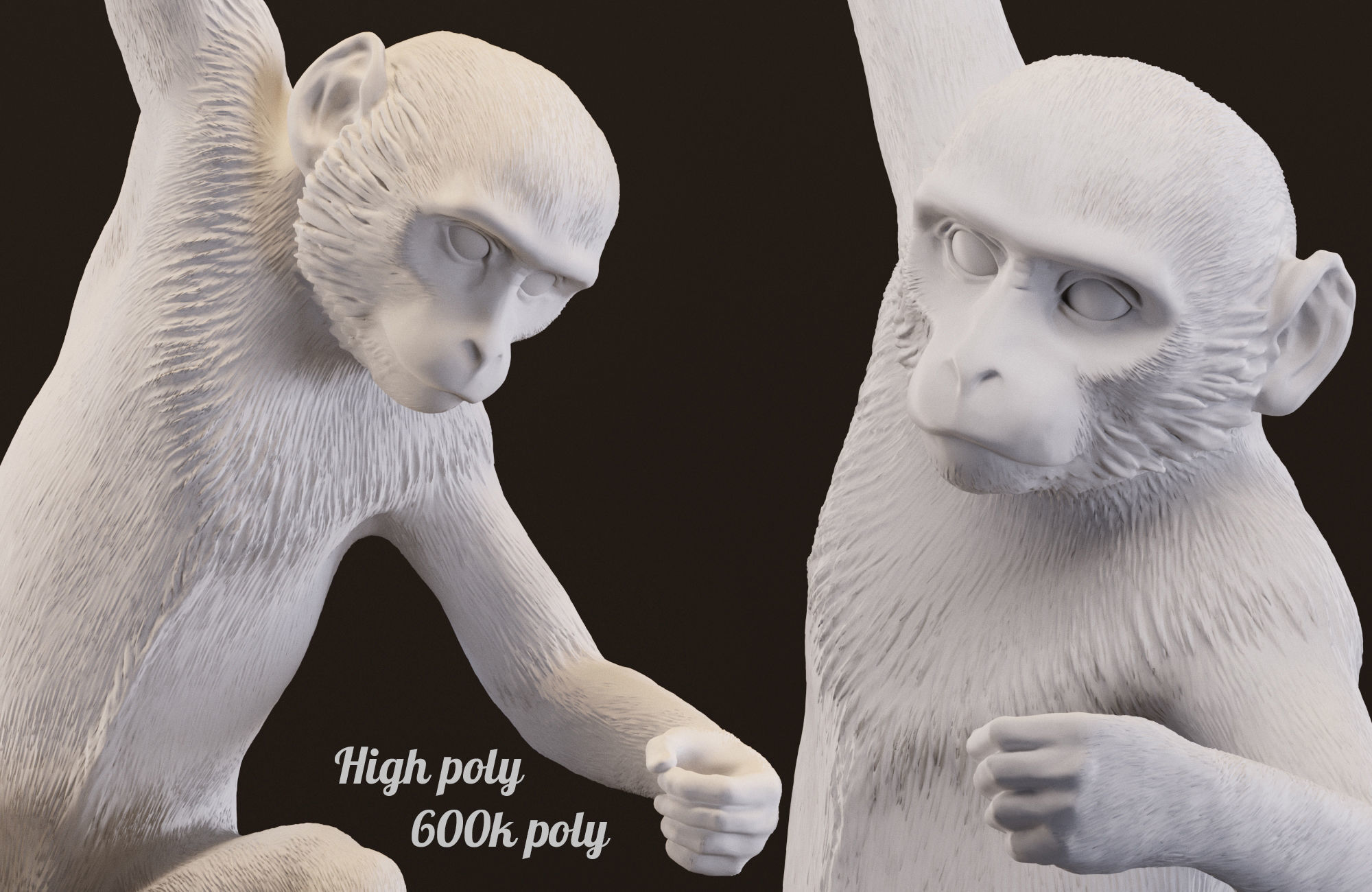 3D model The Monkey Lamp Ceiling Version by Seletti VR / AR / low-poly ...