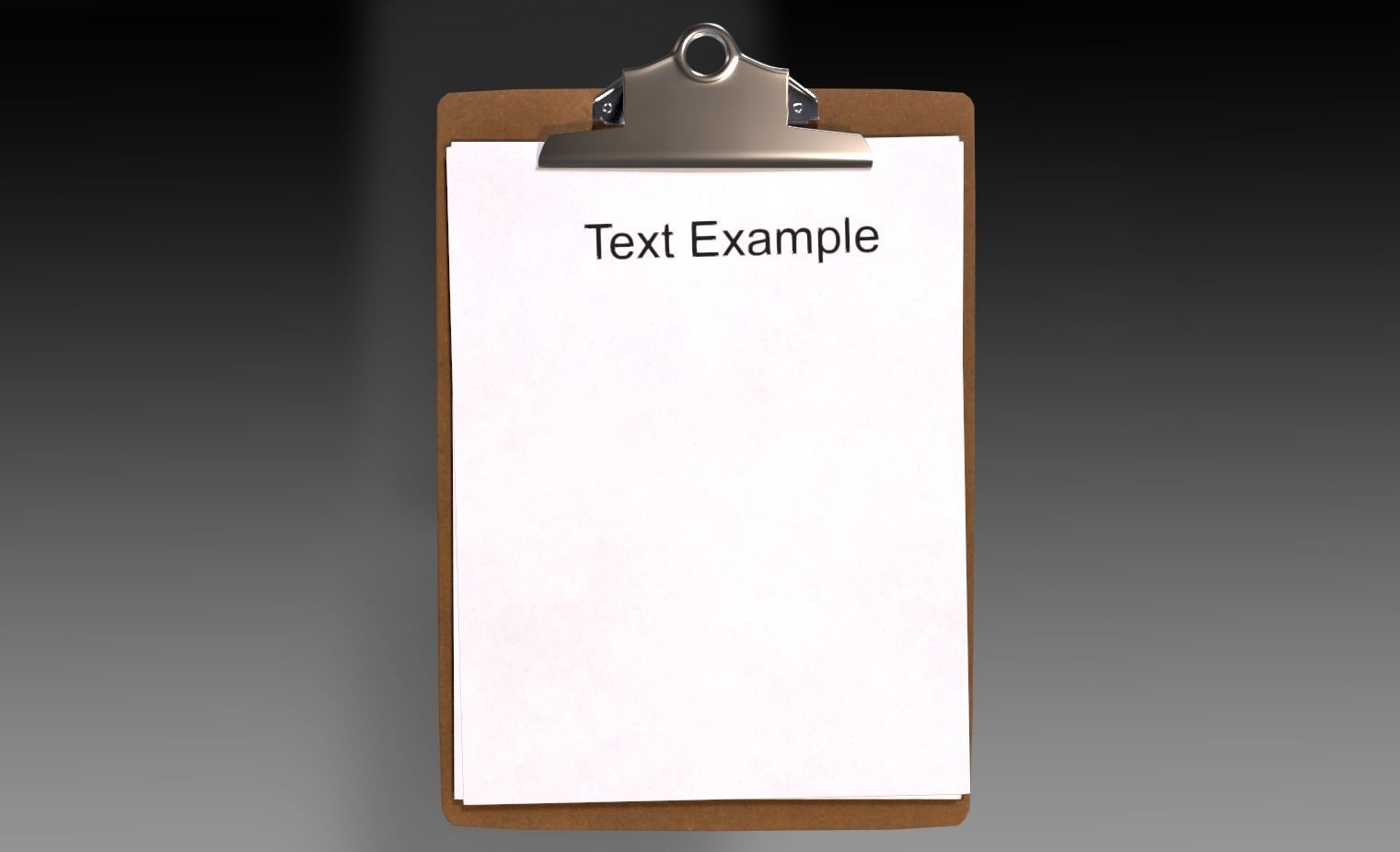 classic clipboard with paper 3D model | CGTrader