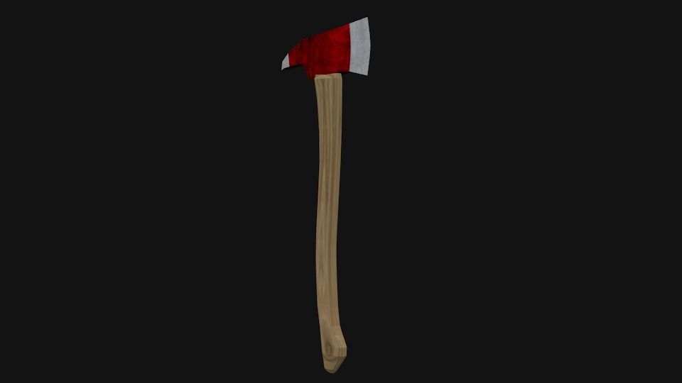 Fire Axe Low Poly free VR / AR / low-poly 3D model | CGTrader