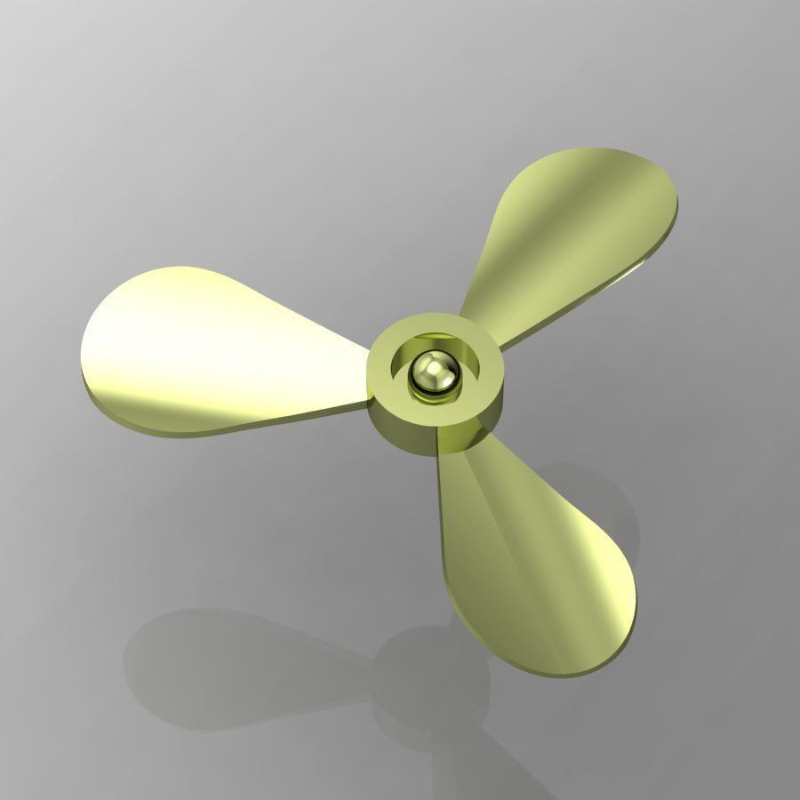propeller screw free 3D model 3D printable | CGTrader