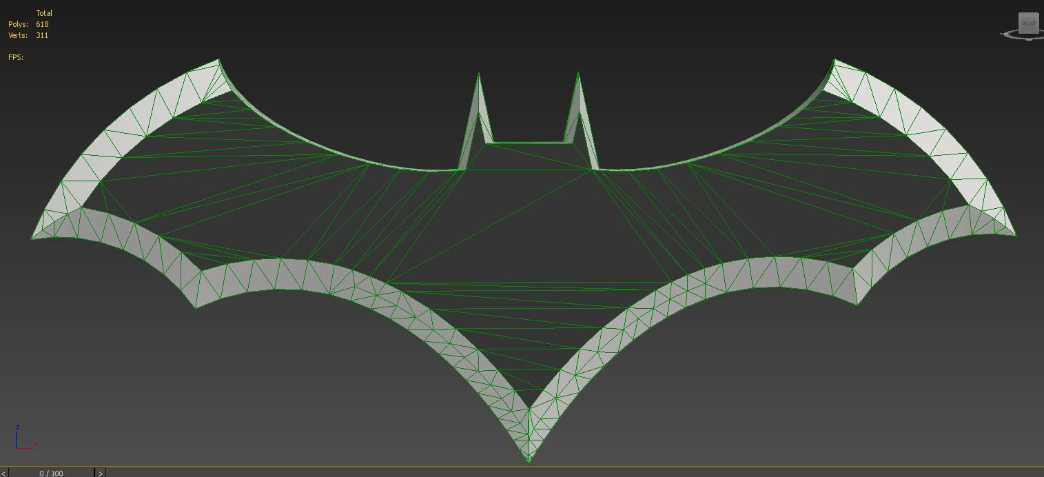 batman logo 3D model | CGTrader
