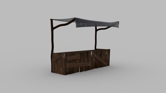 Medieval shop free 3D model | CGTrader