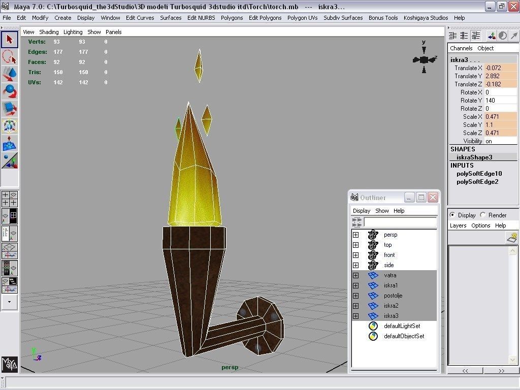 torch free VR / AR / low-poly 3D model animated | CGTrader