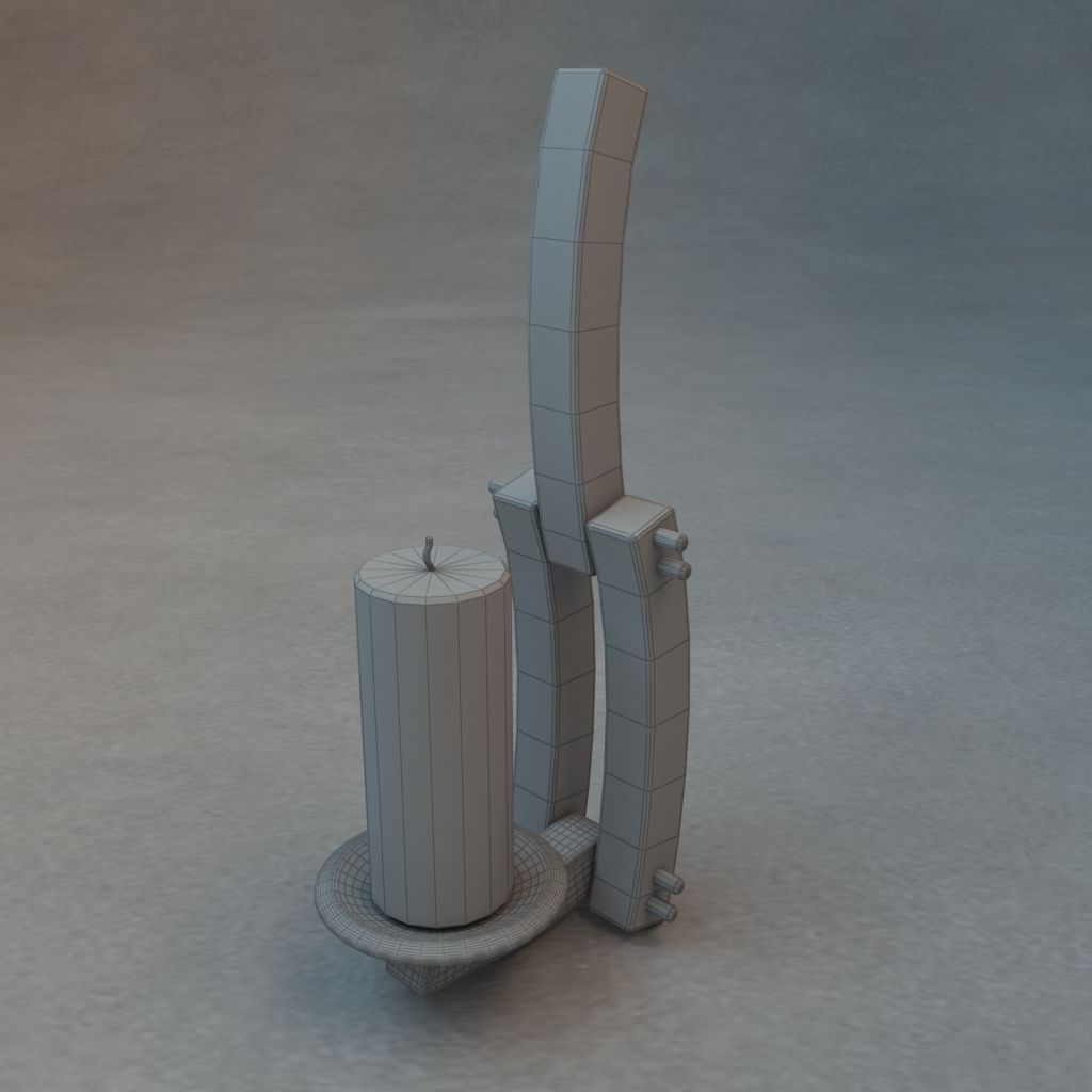 candlestick 3D model | CGTrader