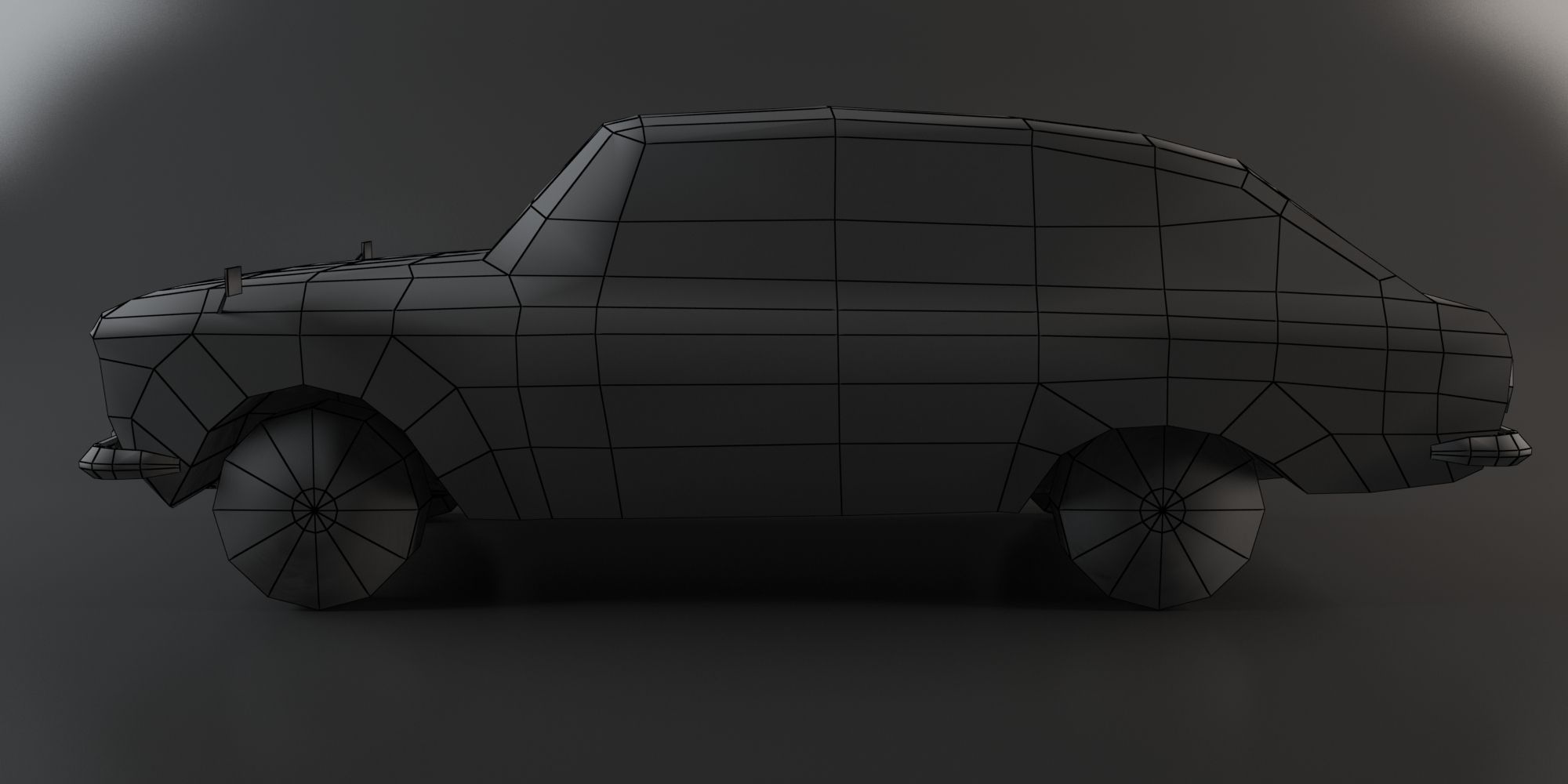 Low poly Moskvich Kombi 3D model | CGTrader