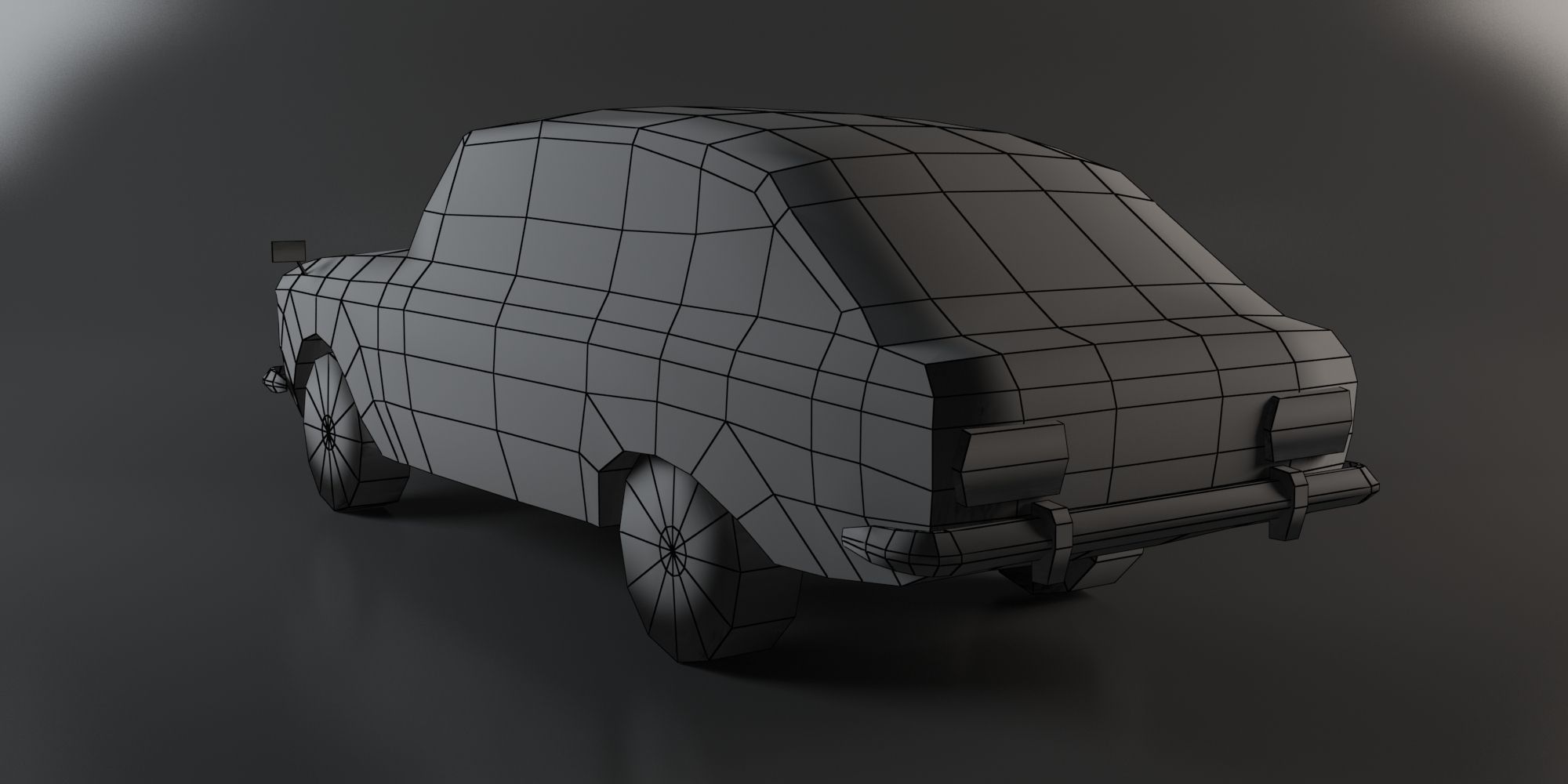 Low poly Moskvich Kombi 3D model | CGTrader