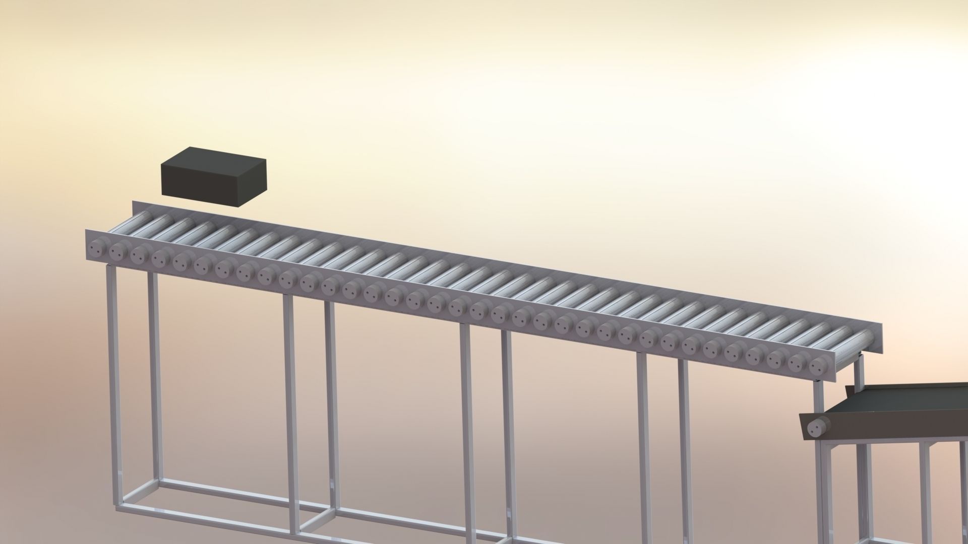 Conveyor assembly free 3D model | CGTrader