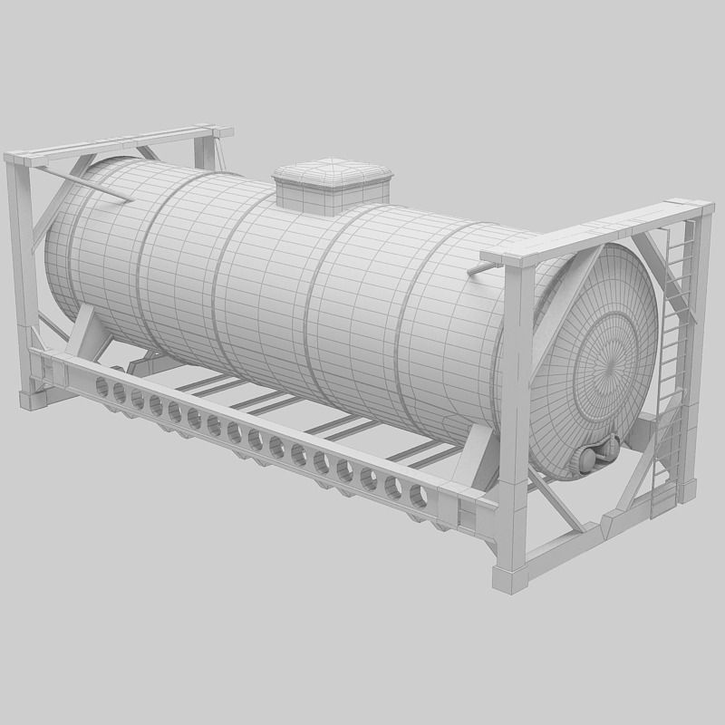 Oil tank 3D model | CGTrader