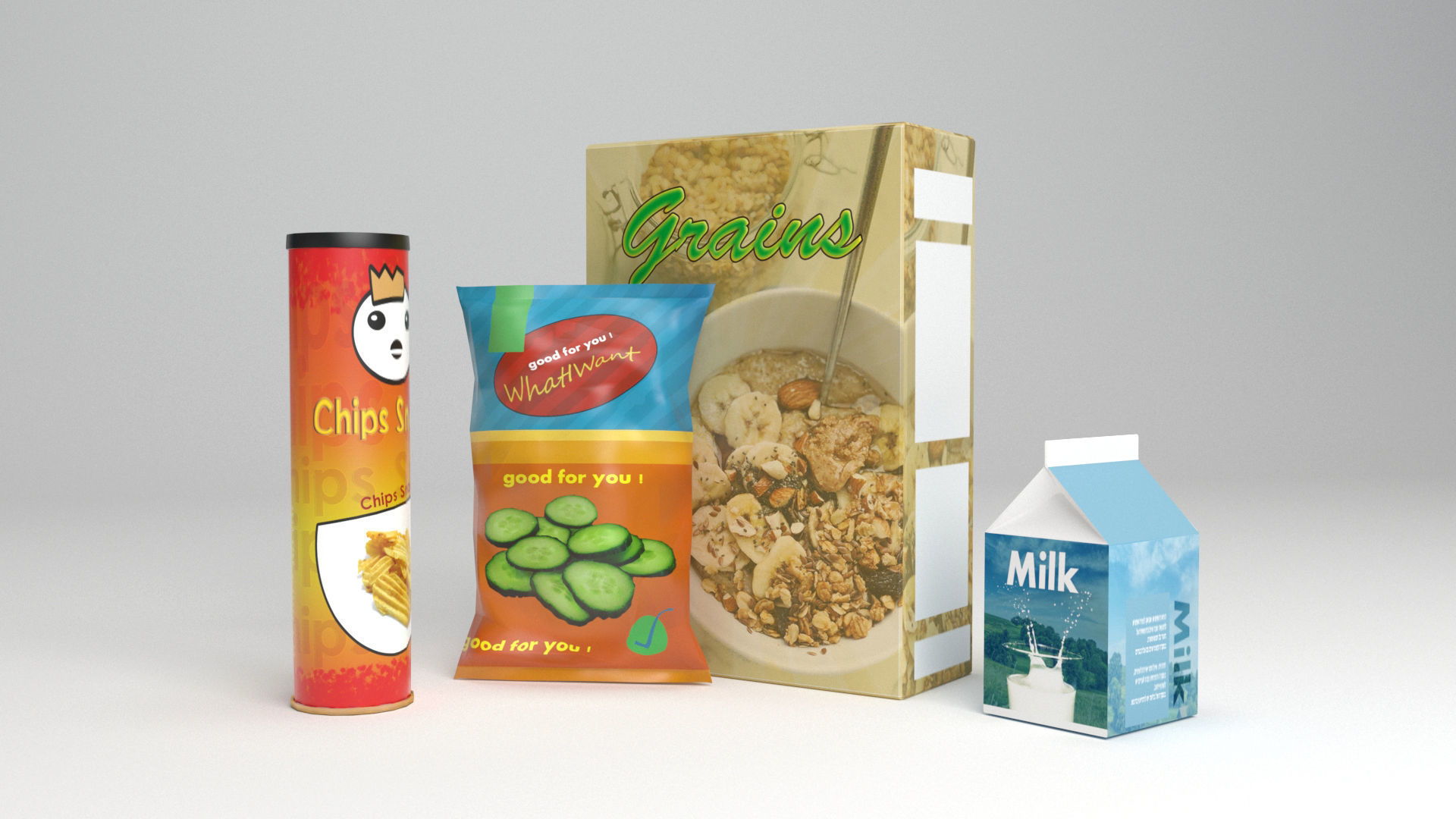 snack 3D model VR / AR ready | CGTrader