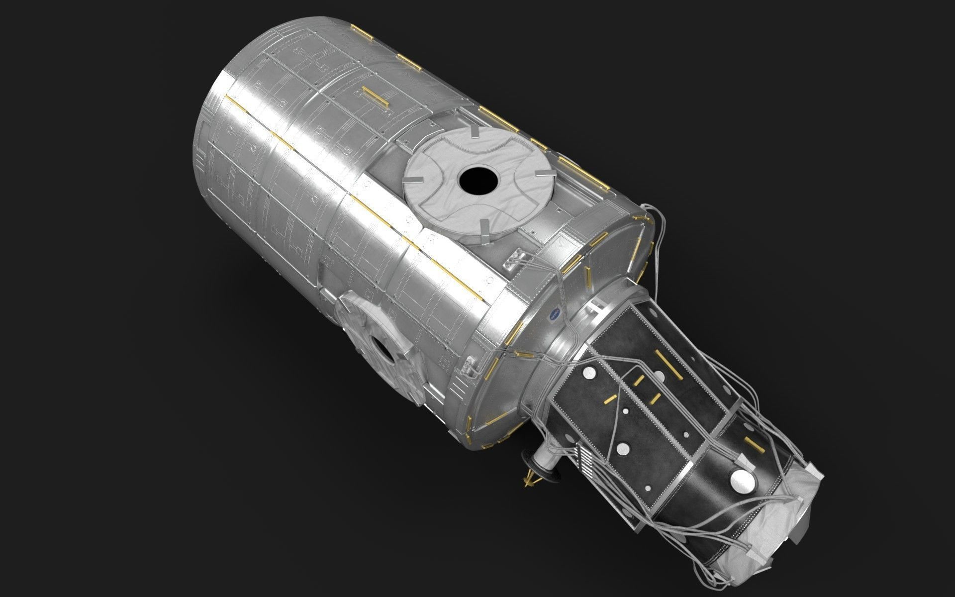 Node Two Harmony module on International Space Station 3D model | CGTrader