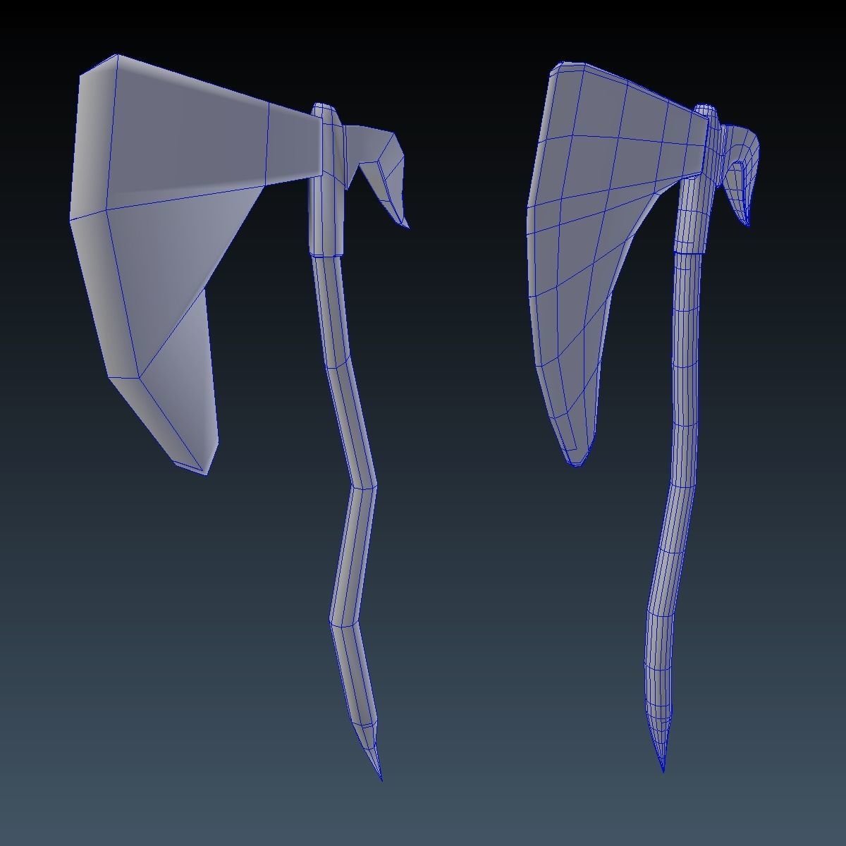 3D model Low Poly War Axe VR / AR / low-poly | CGTrader