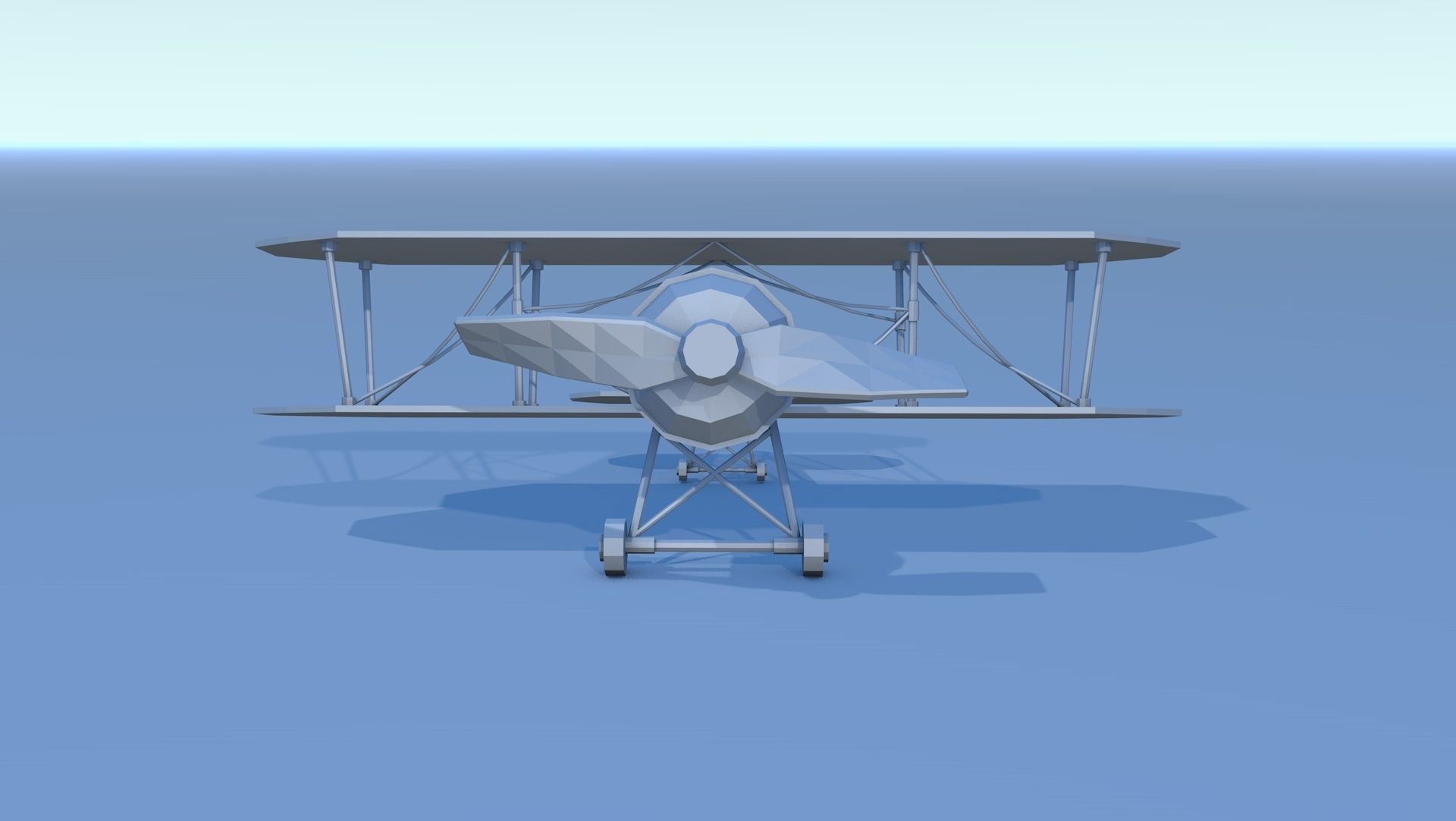 3D model Lowpoly biplane 3D model VR / AR / low-poly | CGTrader