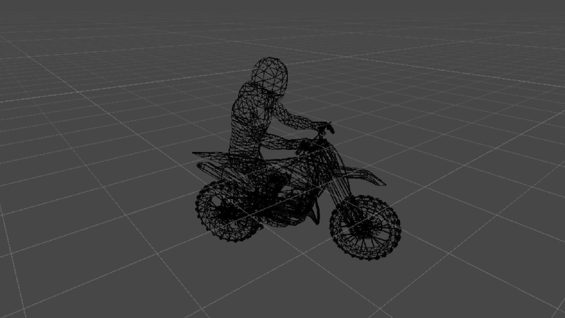 3D model Low Poly Dirt Bike With Rider-5 VR / AR / low-poly rigged ...