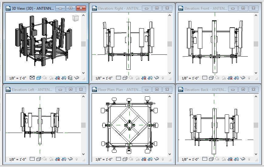 ANTENNA TOWER-2 REVIT FAMILY 2016 3D model | CGTrader