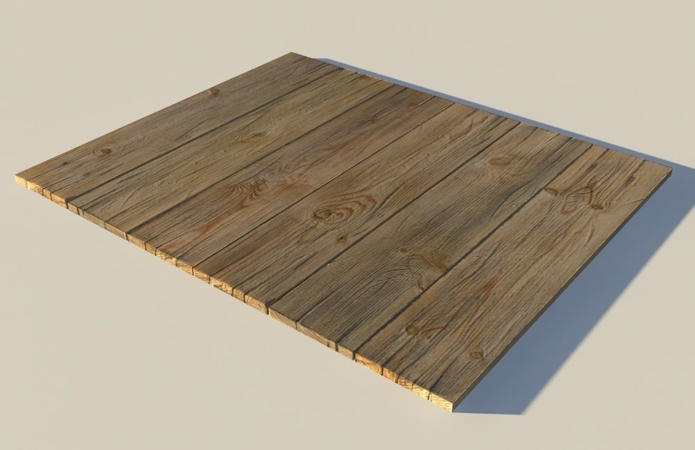 3D model wood planks VR / AR / low-poly | CGTrader